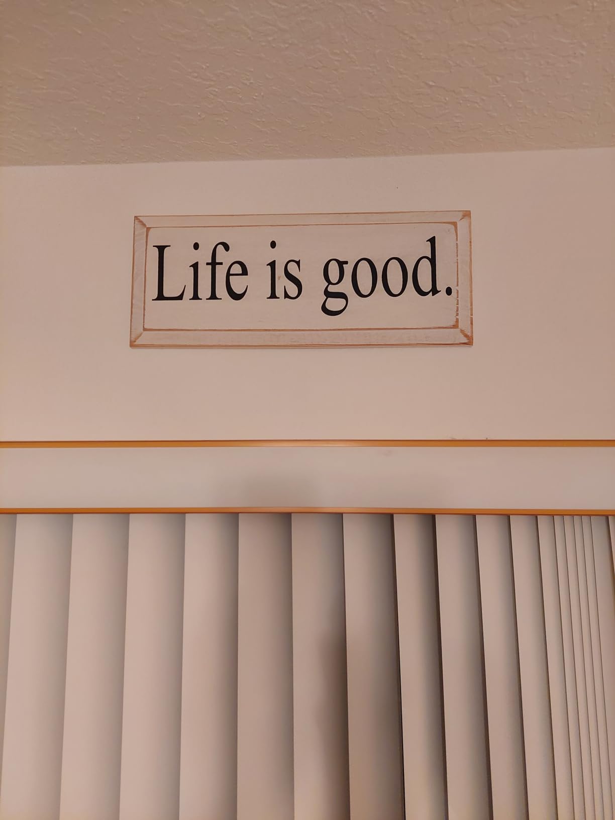 Amazon.com: Wooden Sign - Life Is Good (Cottage White) : Home & Kitchen