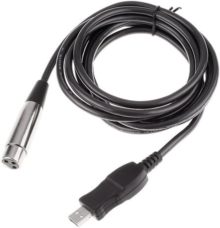 Amazon.com: AGPTEK® 3M USB Male to XLR Female Microphone MIC Link Cable ...