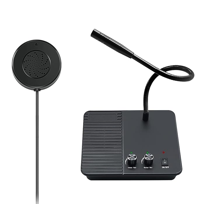 Buy Window Speaker Intercom System,Dual-Way Counter Intercom System for ...