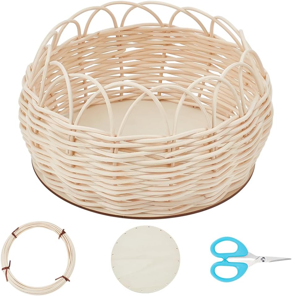 FREEBLOSS Coil Basket Kit DIY Basketry Kit Rattan Basket Woven Storage ...
