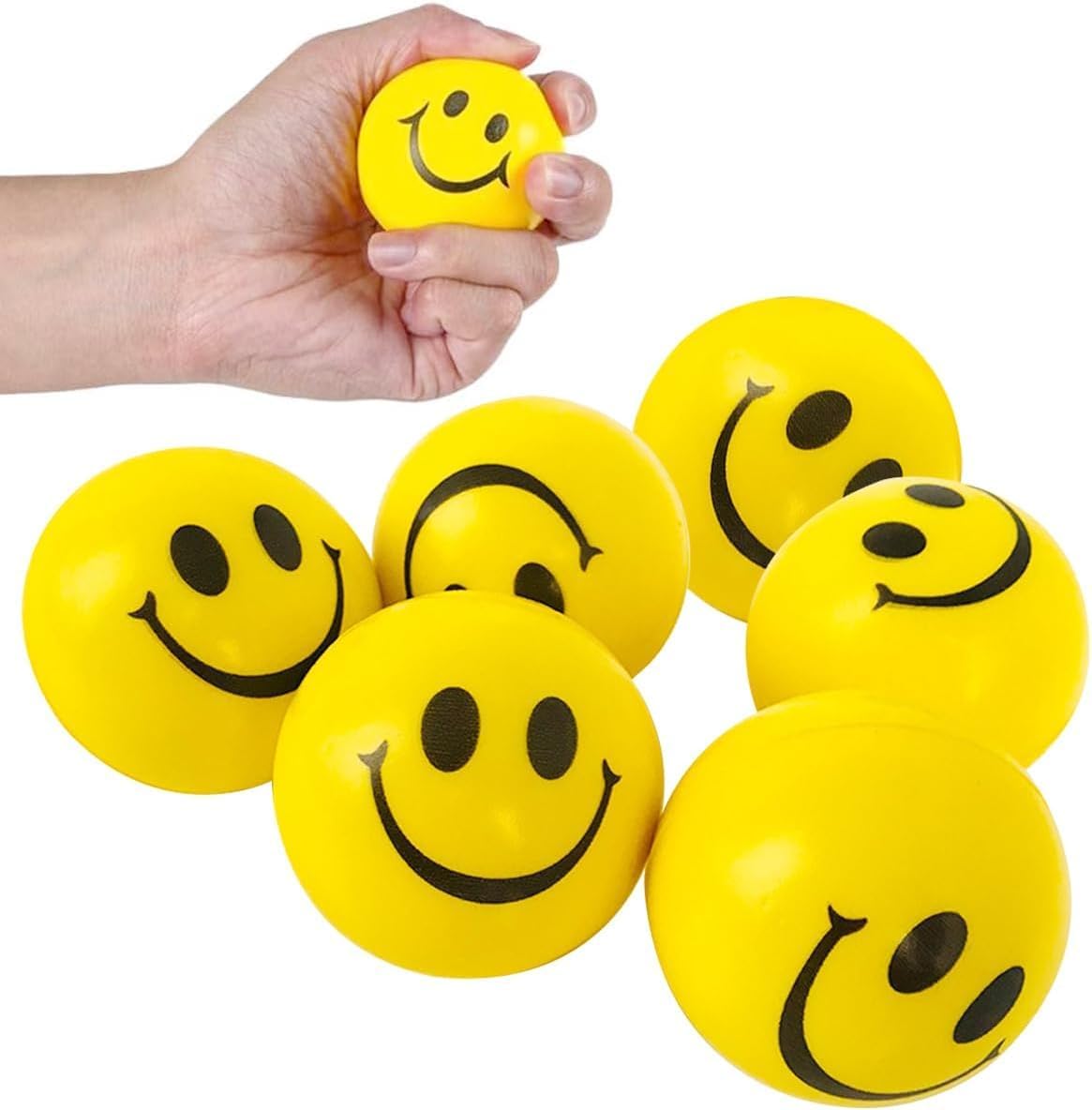2.5 "Smiley face stress ball Funny Stress ball Party Stress ball Foam ...