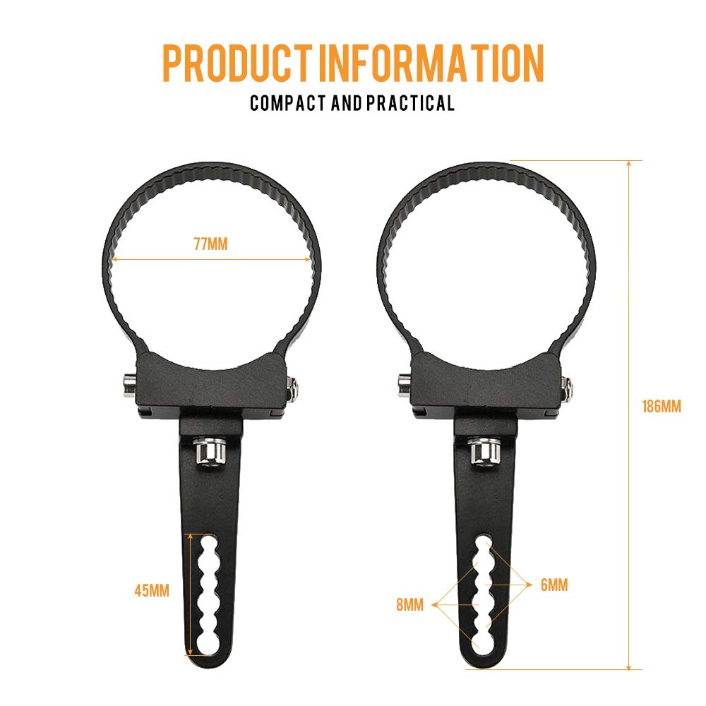 Snapklik.com : Auxbeam Light Bar Mounting Bracket Kit 3 Inch Bull Bar ...
