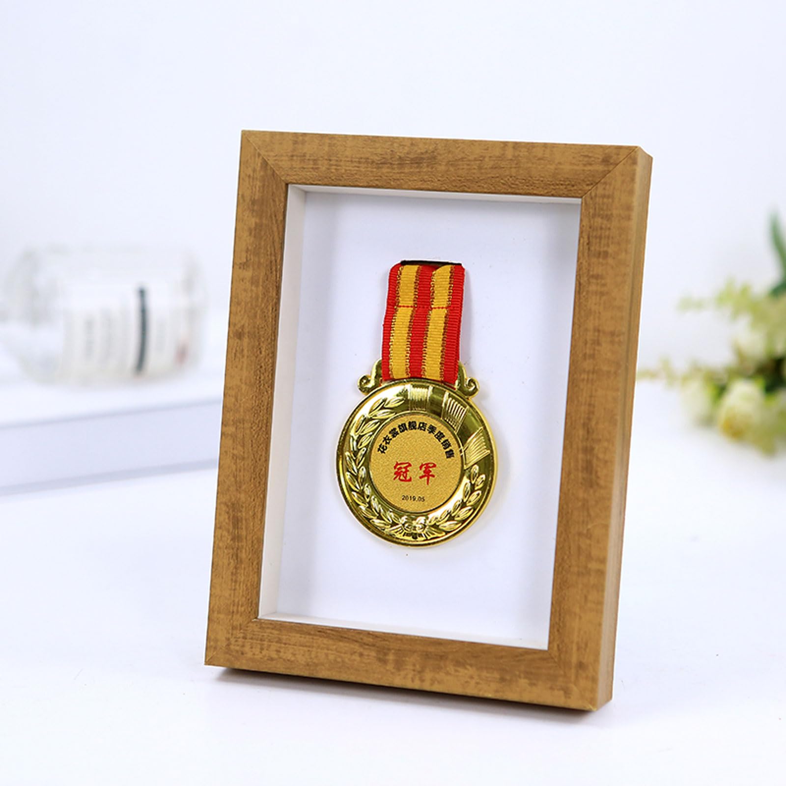 3-in-1 Convertible Medal Display Shadow Box A4 Size Sports 3-in-1 Medal ...