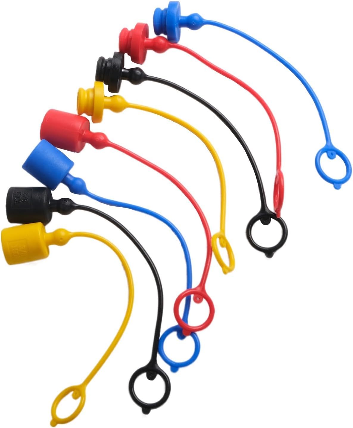 Amazon.com: Hydraulic Quick Coupler Set 4 Pairs Male Dust Cap Female ...