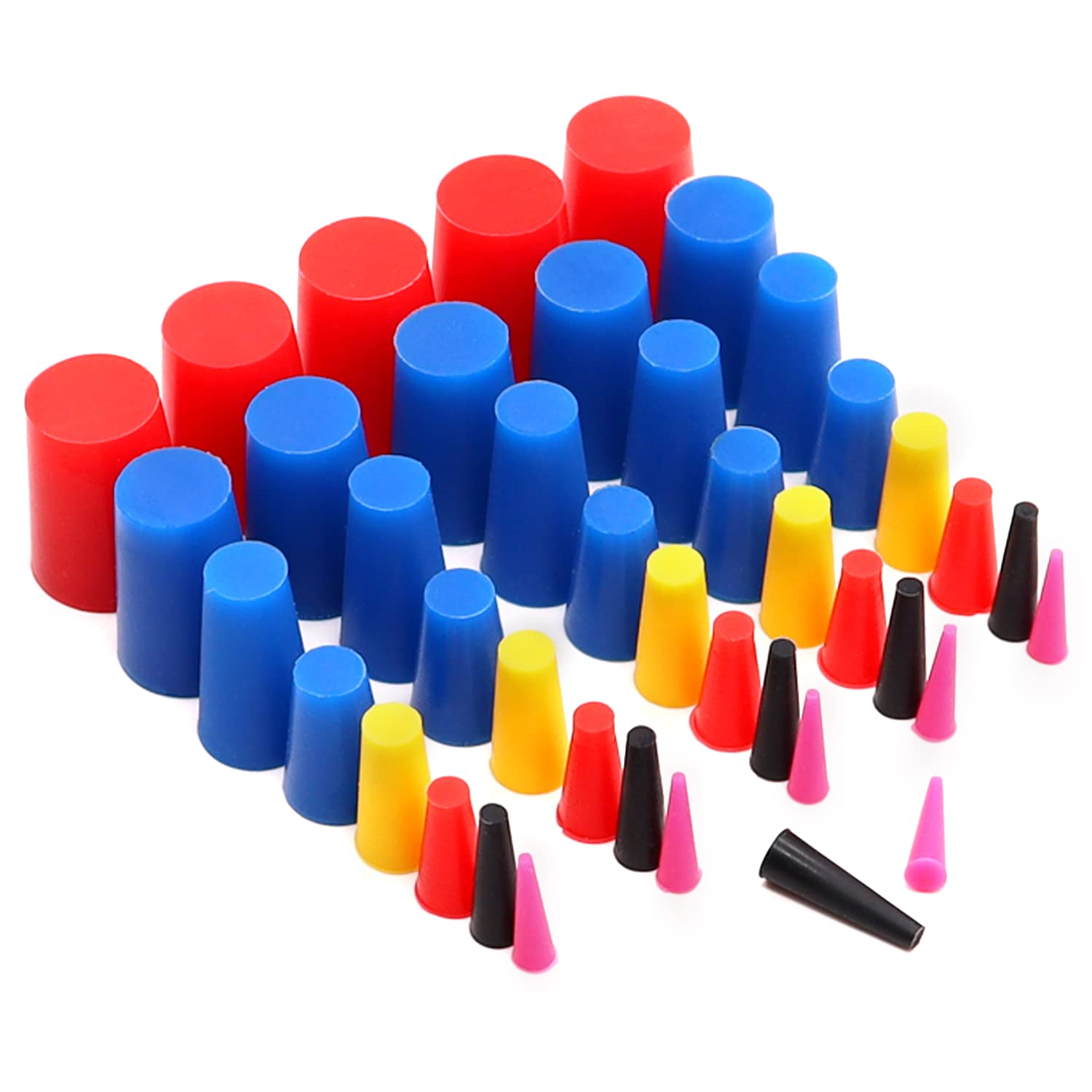 Amazon.com: Tnisesm 42Pcs High Temp 1/16" to 3/4" Silicone Rubber ...