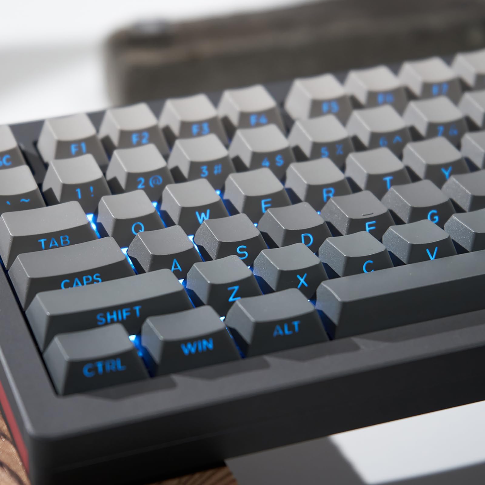 Amazon.com: PBT Doubleshot Gradient Cyan Keycaps Backlit Shine Through ...