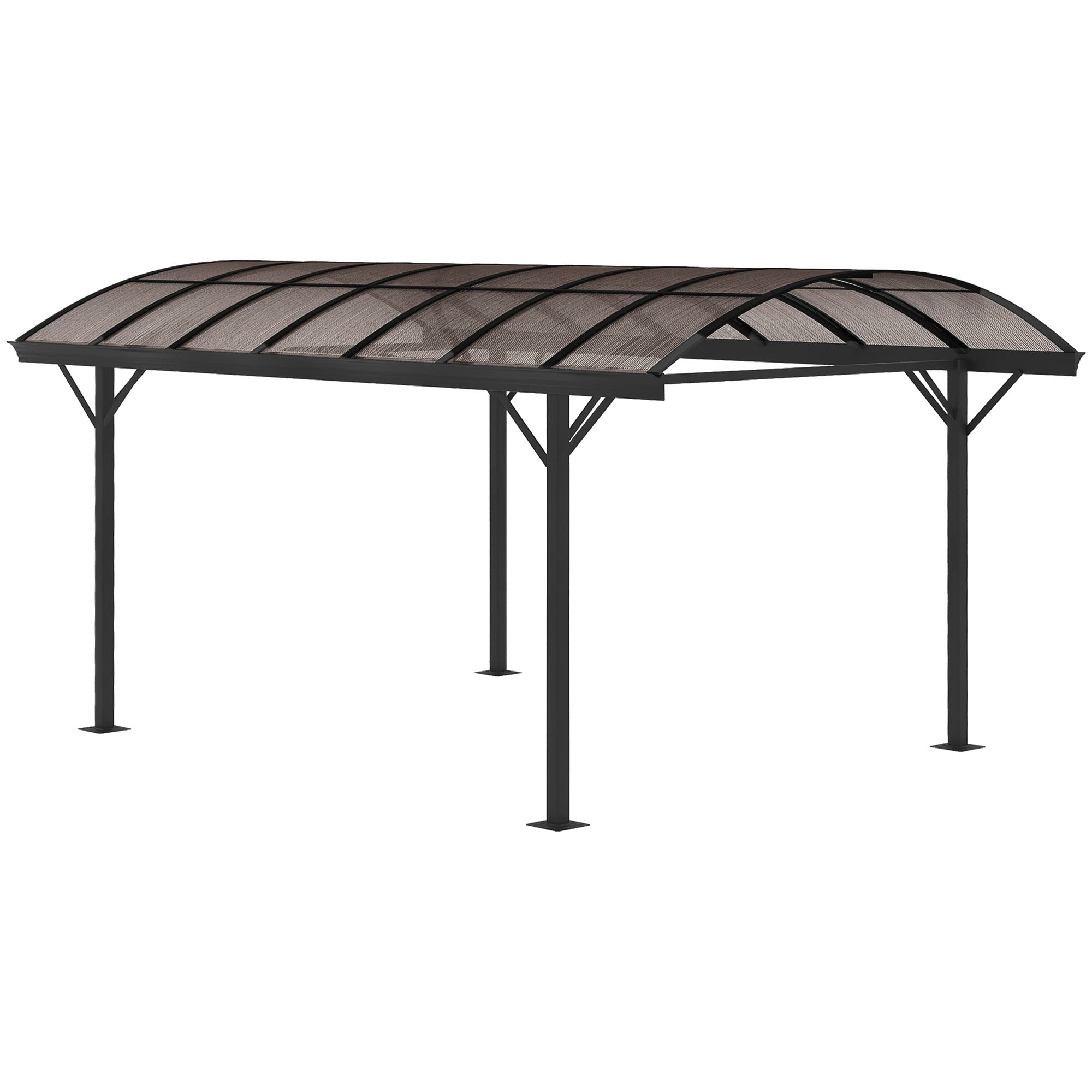 Buy Outsunny 5 X 3 m Hardtop Carport Aluminium Gazebo Pavilion Garden
