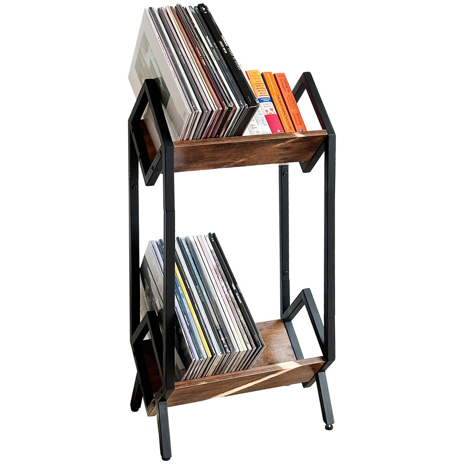 Amazon.com: 2 Tier Organizer - Vinyl Record Shelf - 14” Wide x 38” Tall ...