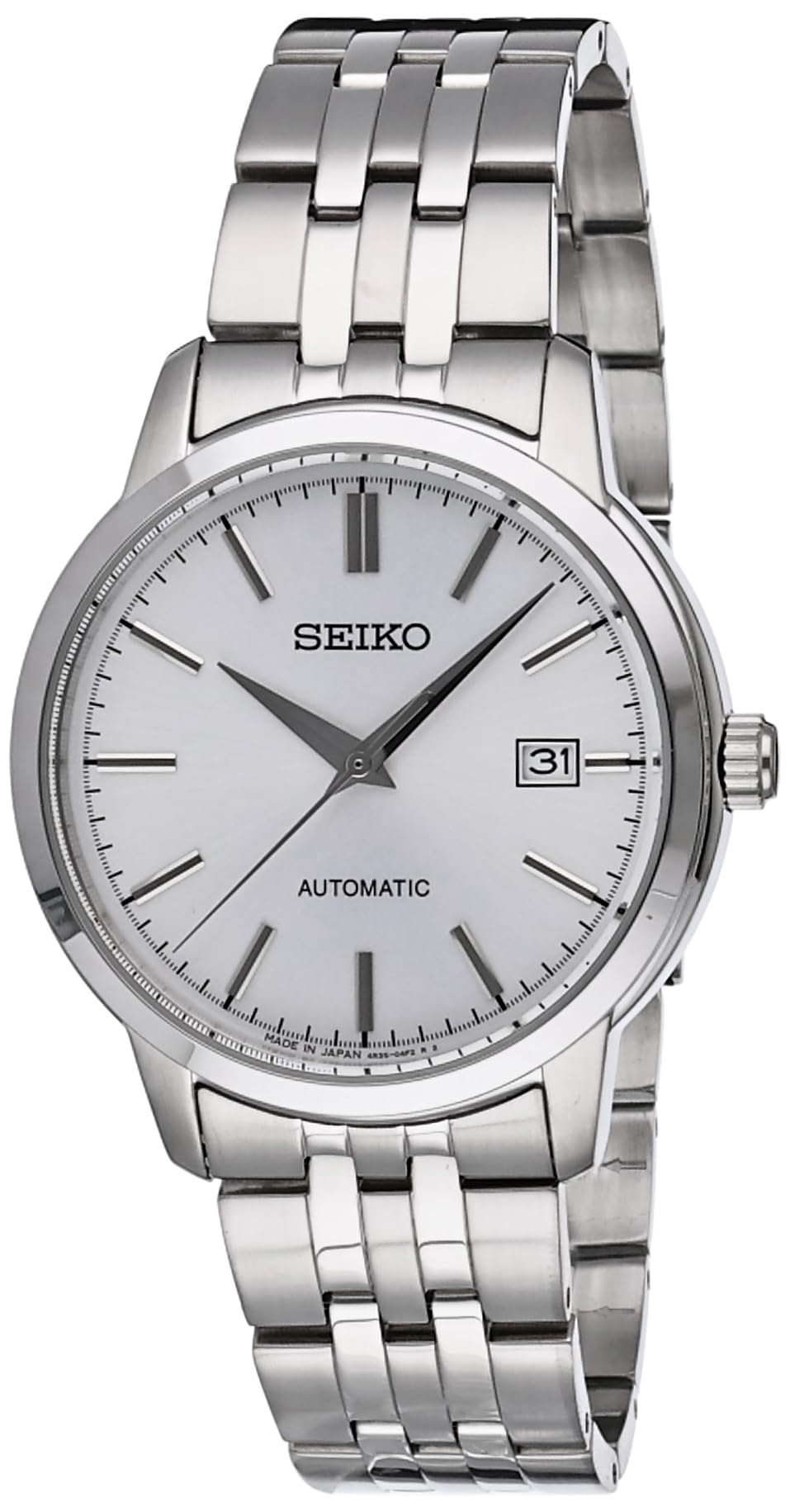 Amazon.com: SEIKO Essentials SS Automatic Silver Dial : Clothing, Shoes ...