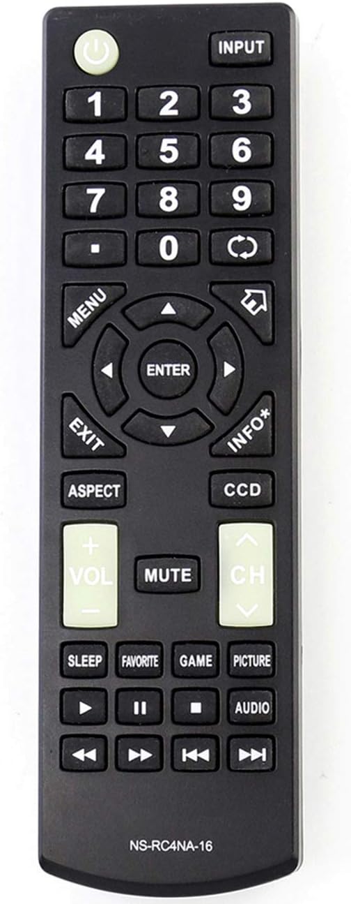 Amazon.com: NS-RC4NA-16 Replacement Remote fit for Insignia TV NS ...