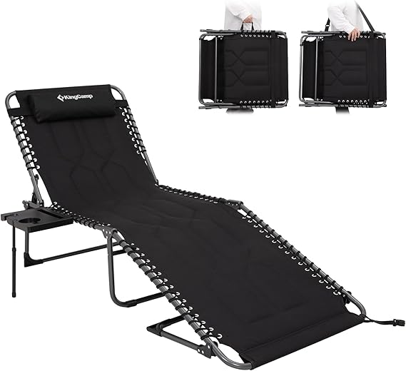Amazon.com : KingCamp Oversize Lounge Chair Outdoor, Extra Large Padded ...