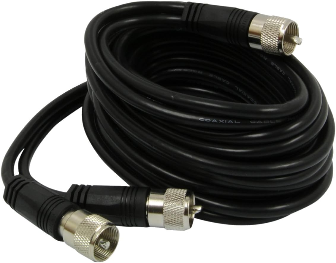 Amazon.com: 12' Dual Antenna Co-Phase Cable with PL-259 Conmnectors ...