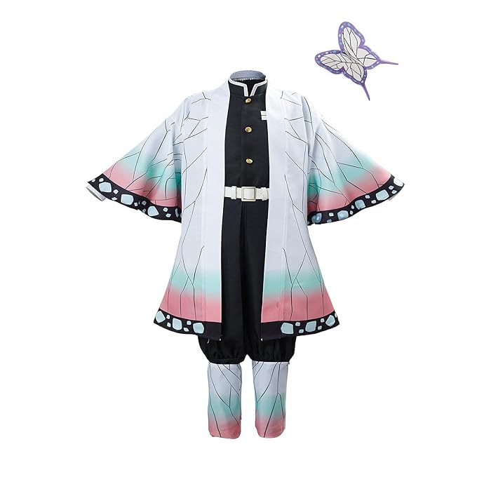 Buy Kids Demon Slayer Kamado Nezuko Cloak Cape Kochou Shinobu Kimono ...