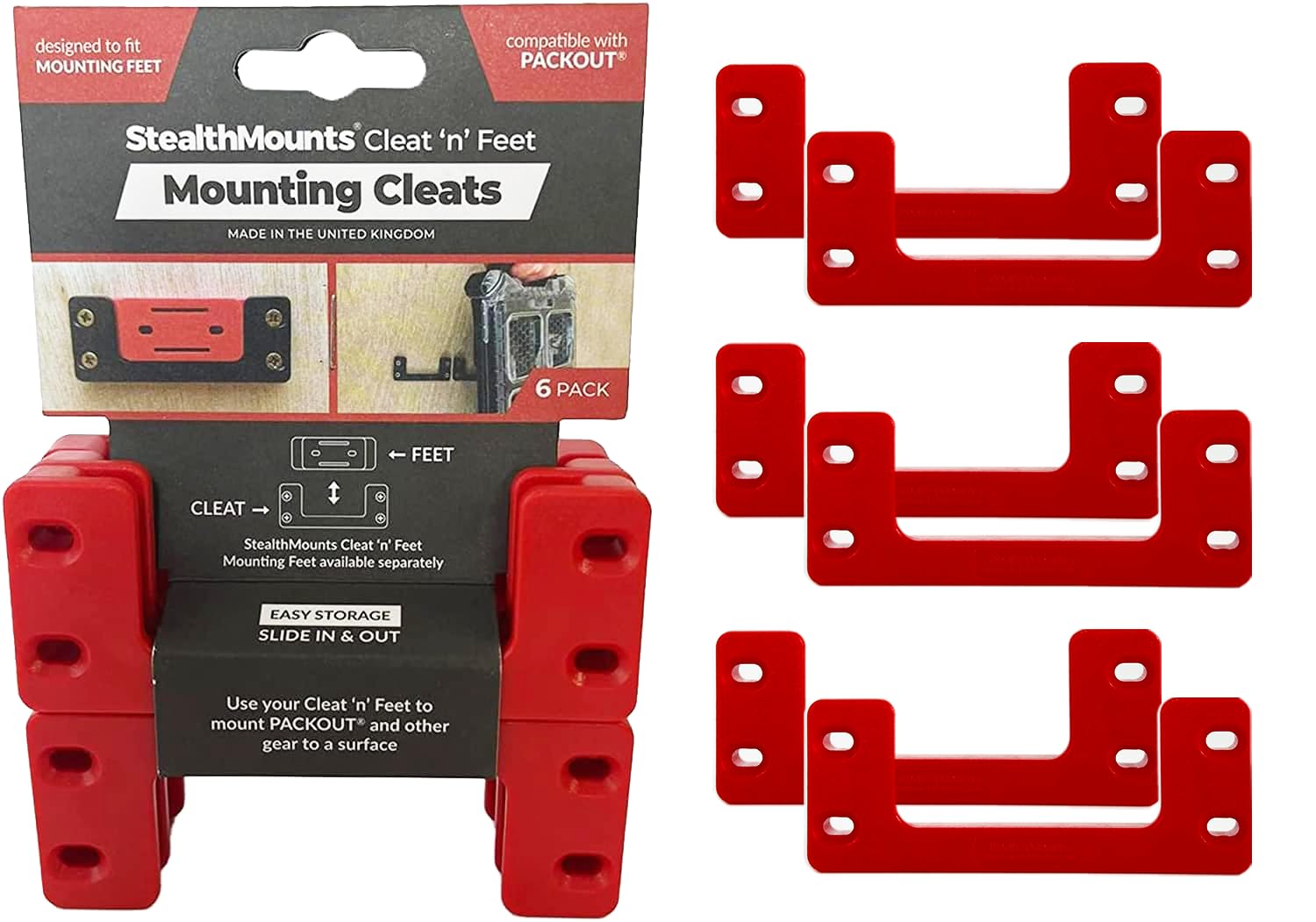 Snapklik.com : StealthMounts Mounting Cleats For Milwaukee Packout