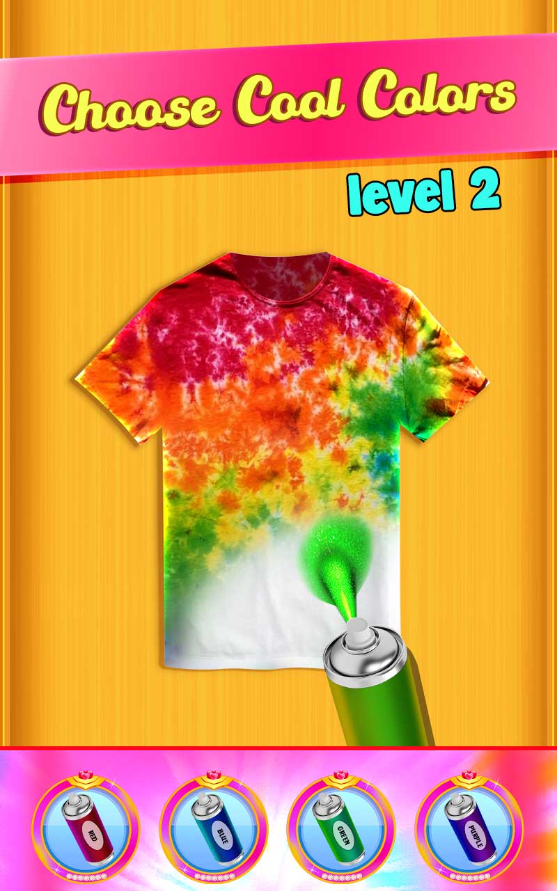 Tie Dye T-Shirt Design Game - App on the Amazon Appstore