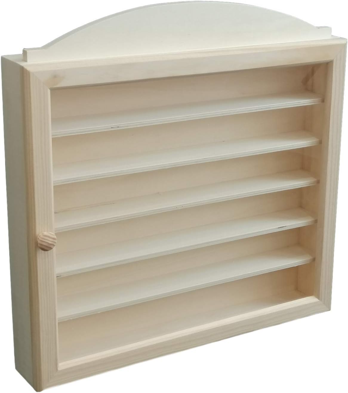 Vitina Wooden Collection Display Cabinet - With 6 Shelves for Different ...