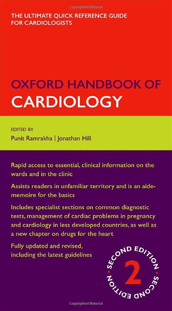 Oxford Handbook of Cardiology 2/e (Flexicover) (Oxford Medical ...