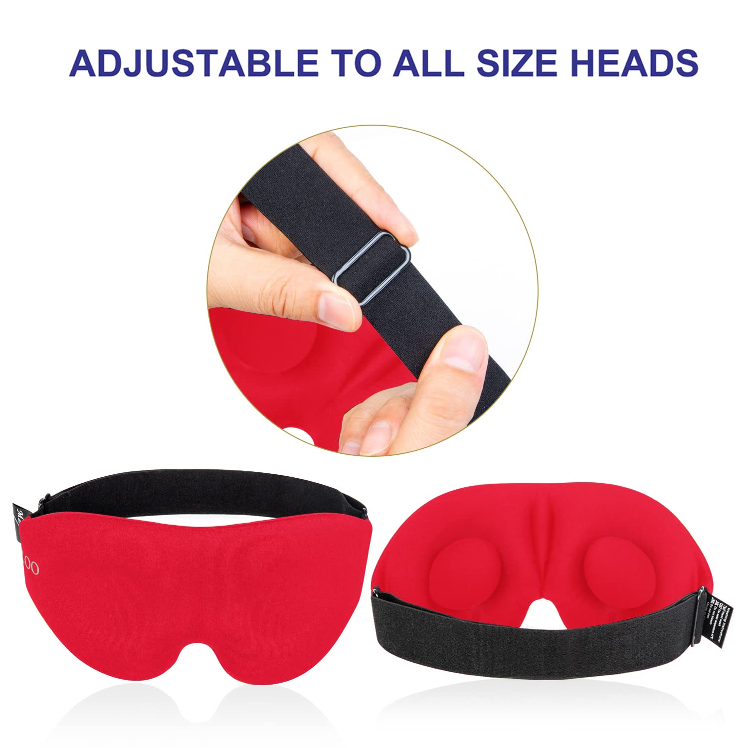 Snapklik.com : Sleep Eye Mask For Men Women, 3D Contoured Cup Sleeping ...