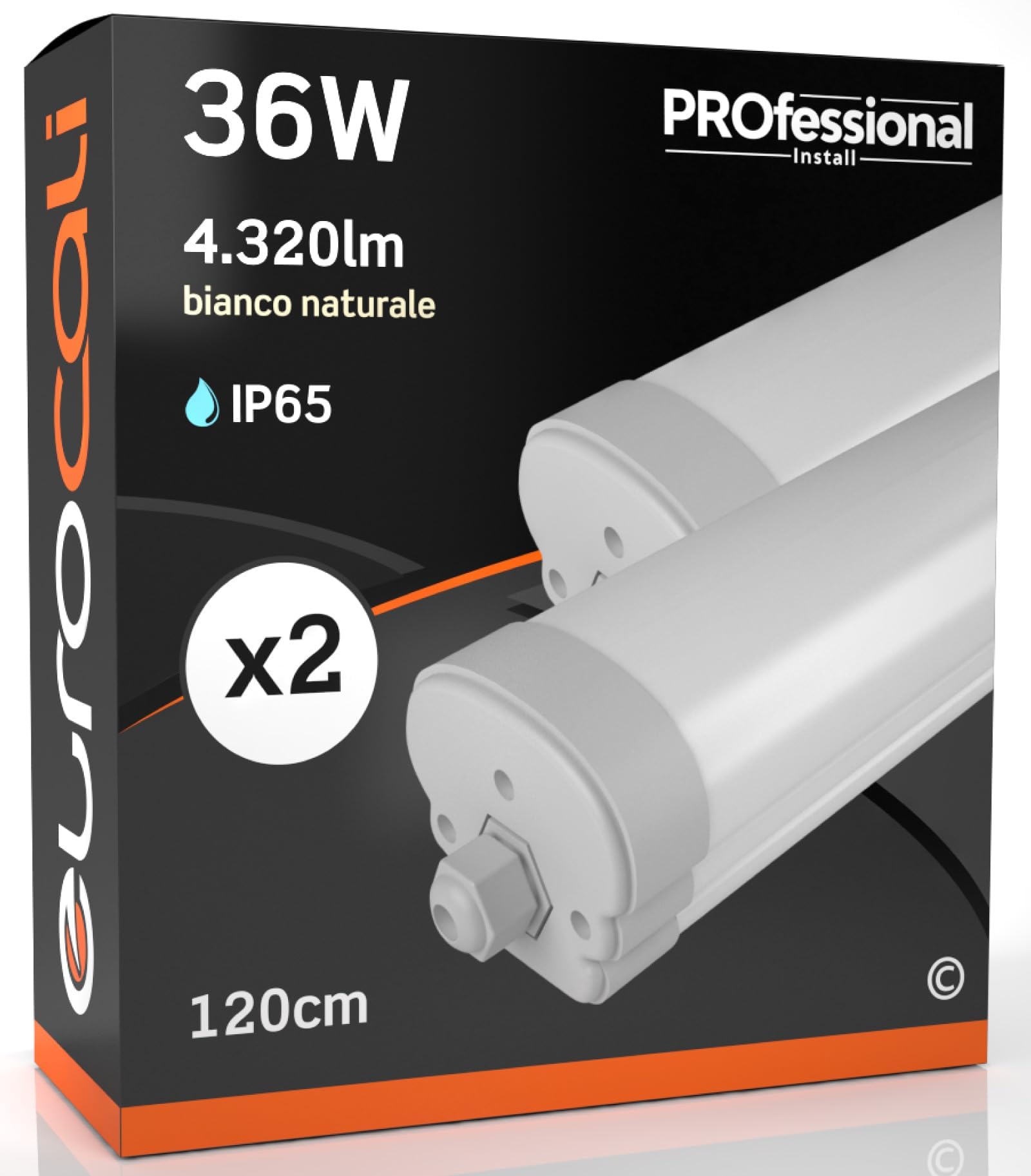 DISANO 970 THEMA PLAFONIERA STAGNA LED 34W LUCE NATURALE 4000K PER ...