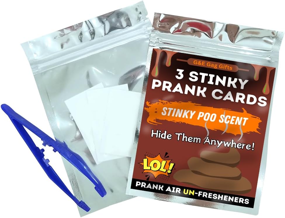 Amazon.com: Stinky Prank Cards - Air Un-Fresheners - Smells like nasty ...