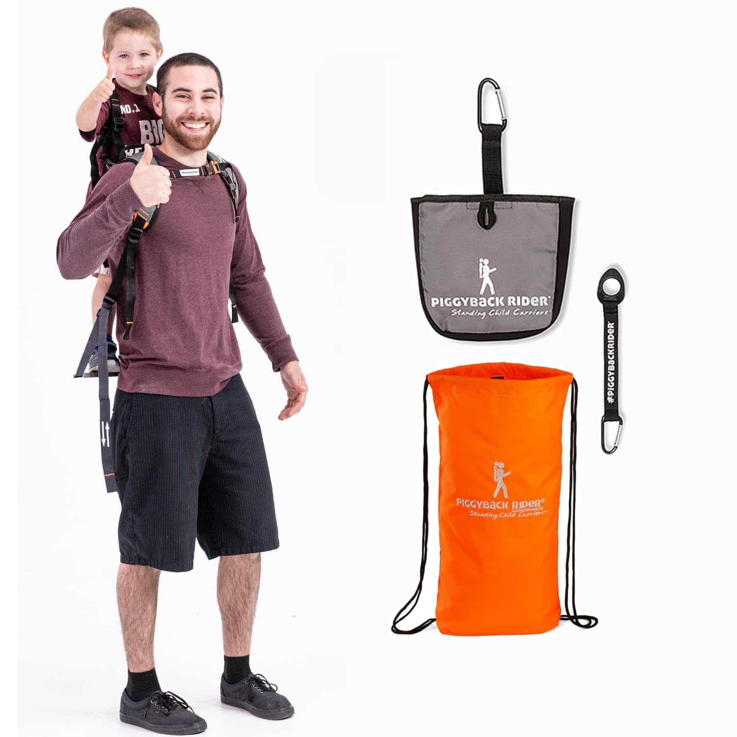 Piggyback Rider Scout Model - Child Toddler Carrier Backpack for Hiking ...