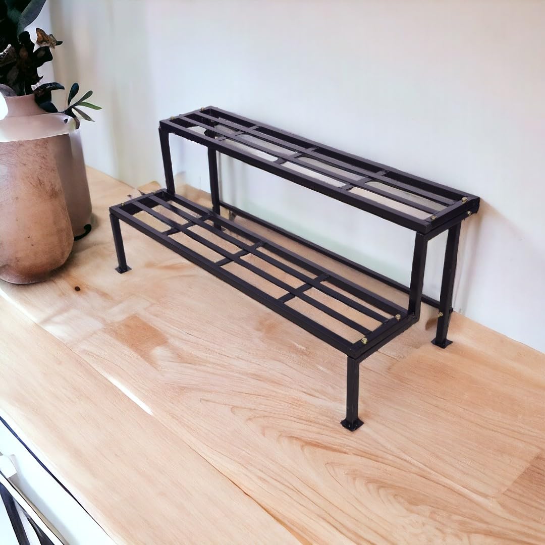 Stomata 2 step planter stand for home or garden | pot stand for balcony ...
