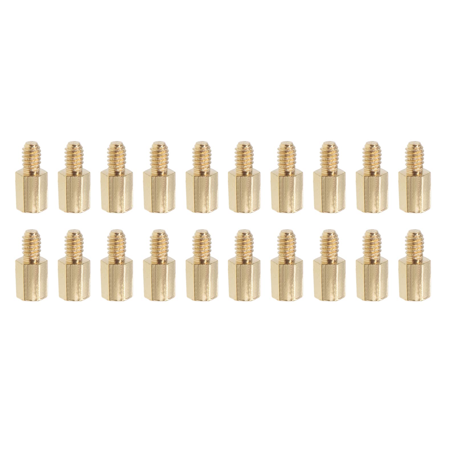 YOKIVE 20 Pcs M2 Standoff Screws, Brass Hex PCB Standoffs, Keep Height ...