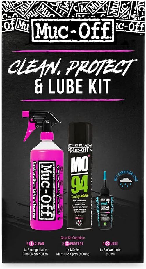 Muc-Off Clean, Protect & Lube Kit - Bike Cleaning Kit, Cleaning Bundle ...