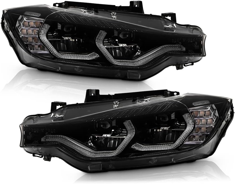 Amazon.com: VIPMOTOZ Black Smoked Full LED Projector Headlights ...