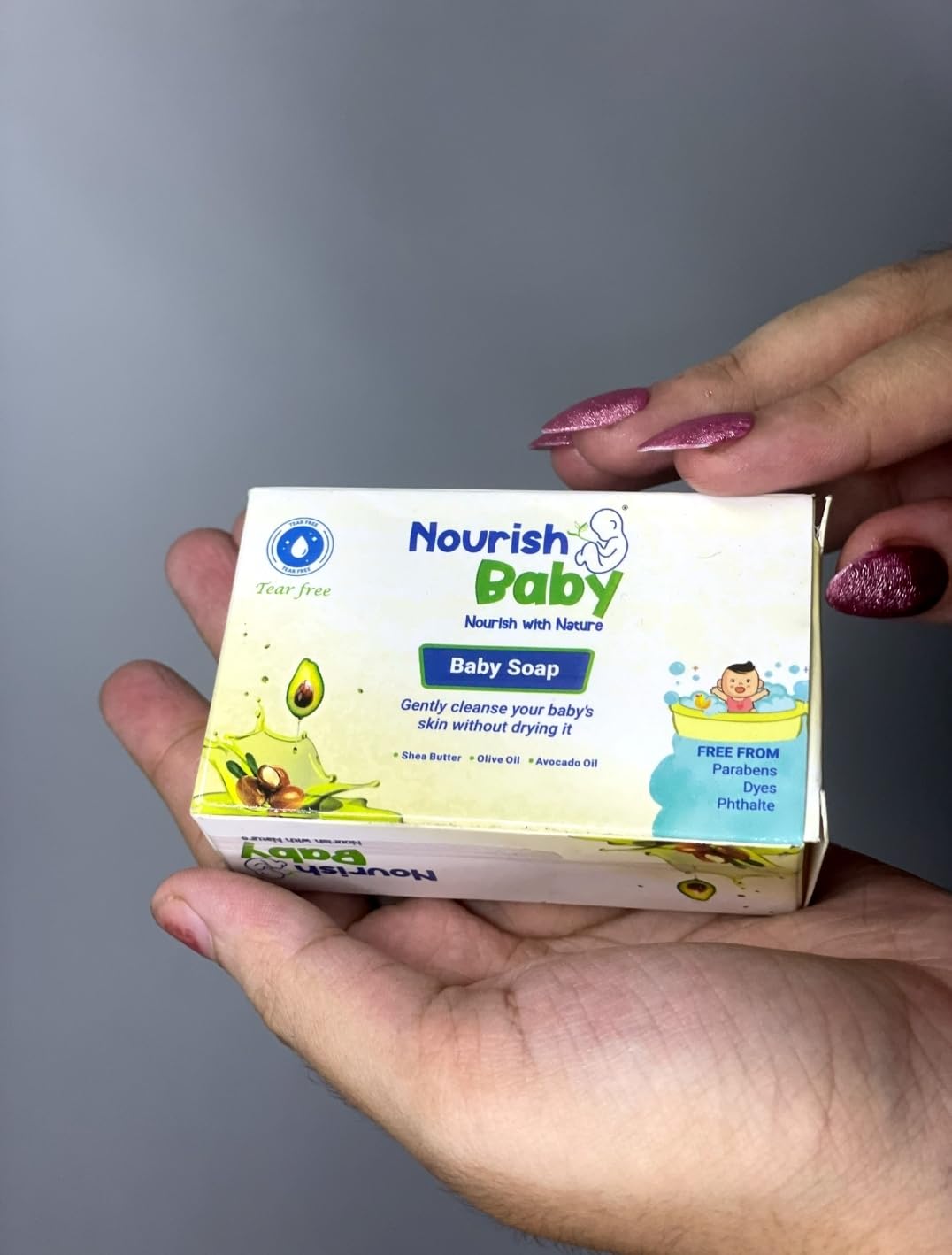 Nourish Baby Mild Tear Free Gentle Moisturising Baby Soap With Natural ...