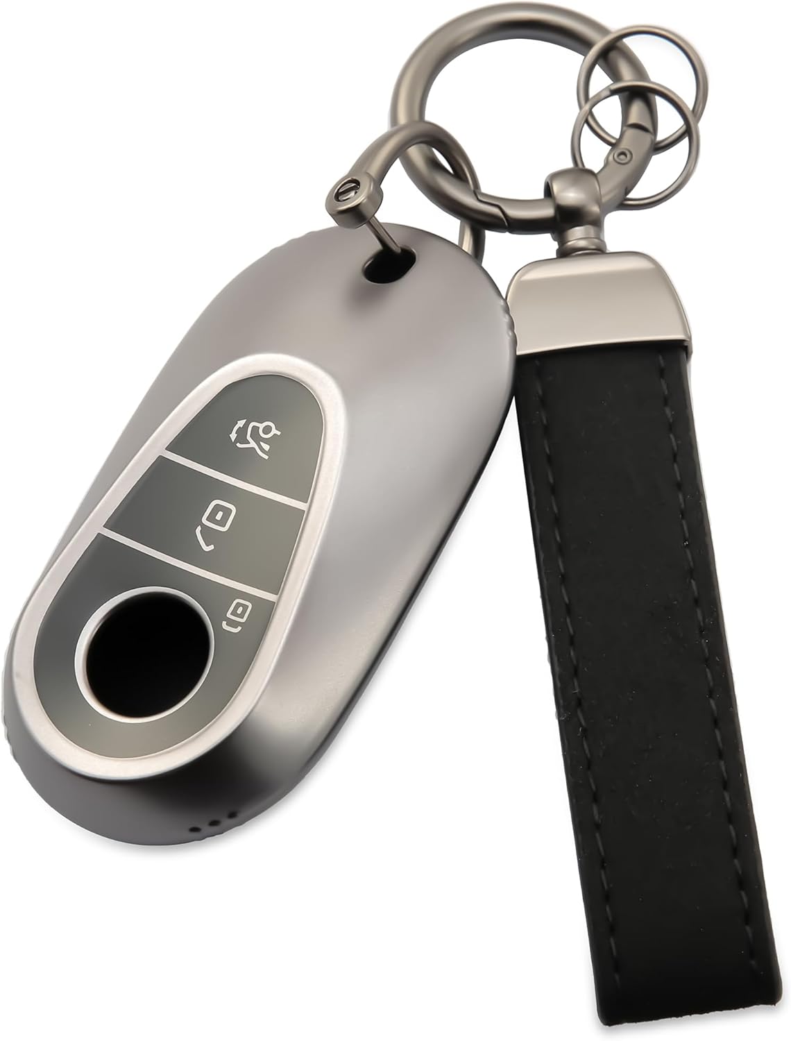 Amazon.com: 0BT59 for Mercedes Benz Key Fob Cover Metal Keychain ...