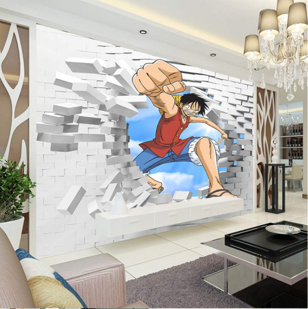One Piece Luffy Wallpaper 3d 1 Sheet 3D Wall Paper Sticker Anime