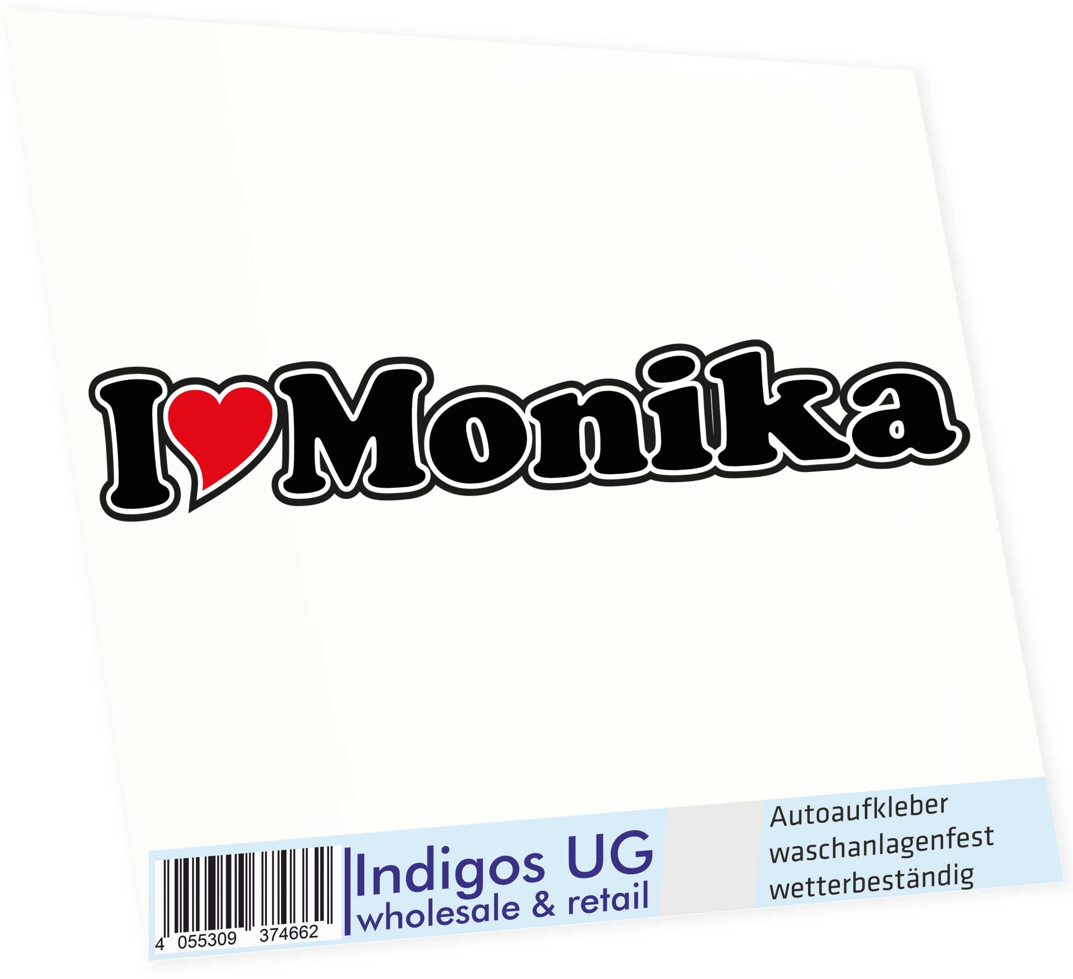 I Love Monika Logo