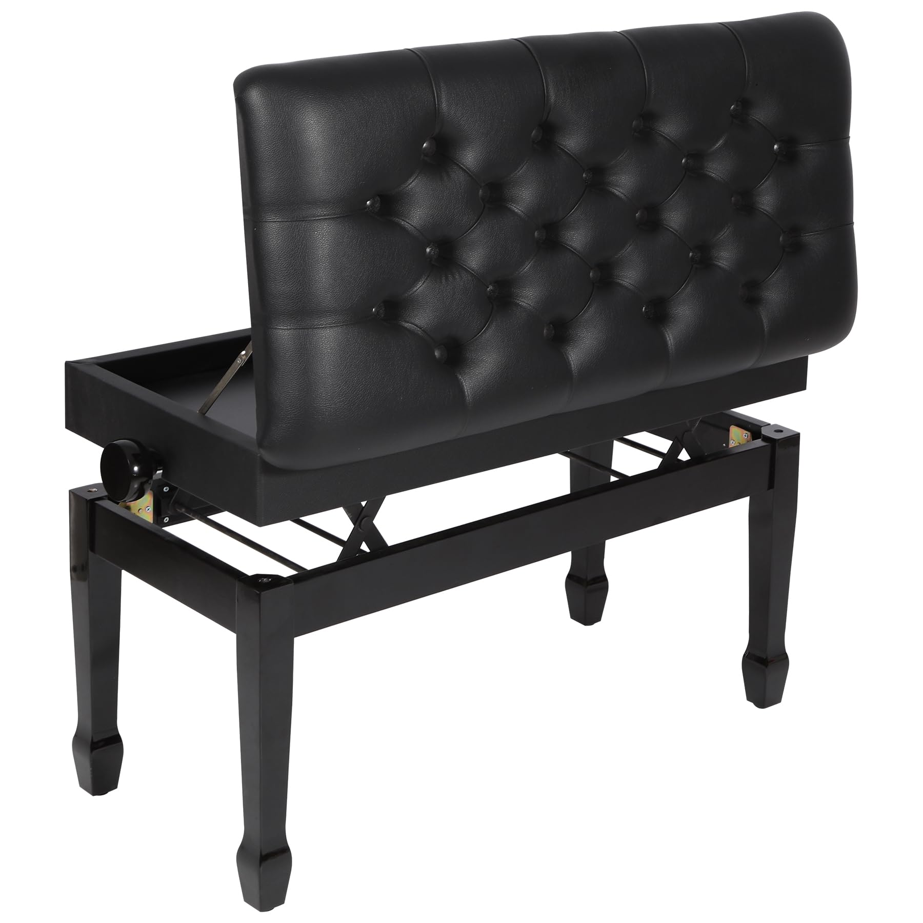 Amazon.com: ALAPUR Adjustable Wider Piano Bench with Storage, PU ...