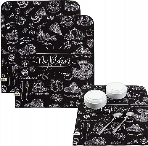 Hamur Home Set of 2 Drying Mats Microfiber Drying Mat for Dishes 40 X ...