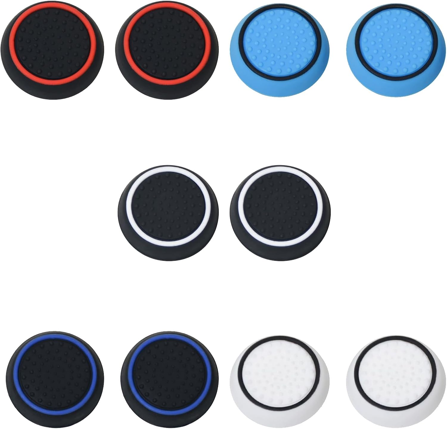 Amazon.com: ECOMAID 10Pcs Silicone Thumb Stick Gamepad Cover ...