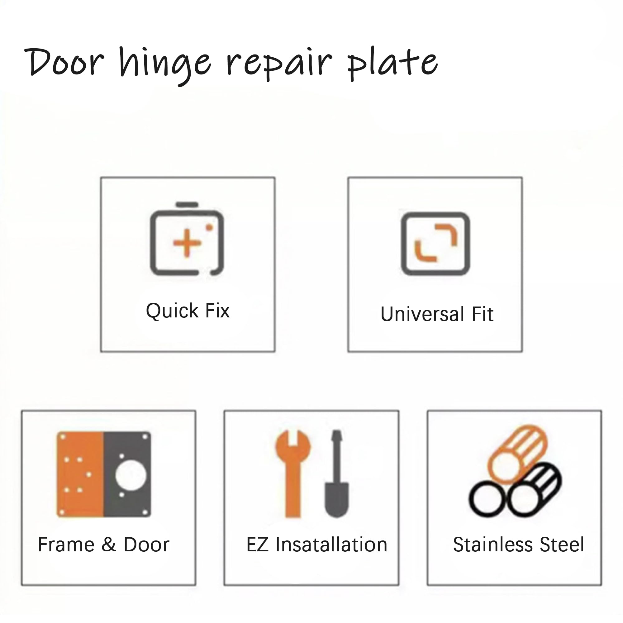 Snapklik.com : Hinge Mounting Plate Fix, Cabinet Hinge Repair Kit ...