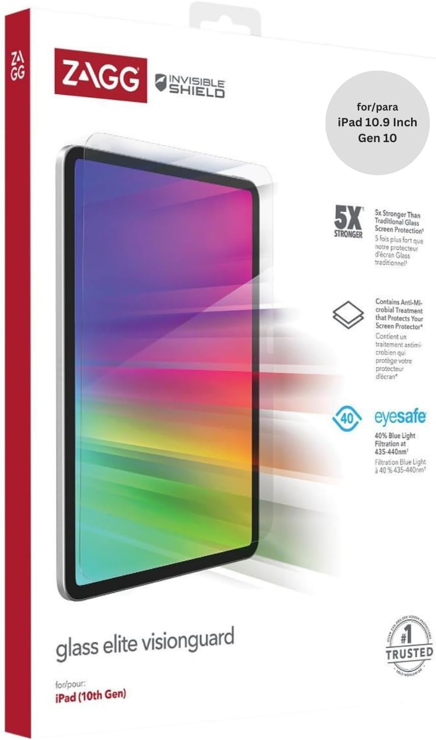 Amazon.com: ZAGG InvisibleShield Glass Elite VisionGuard Screen ...