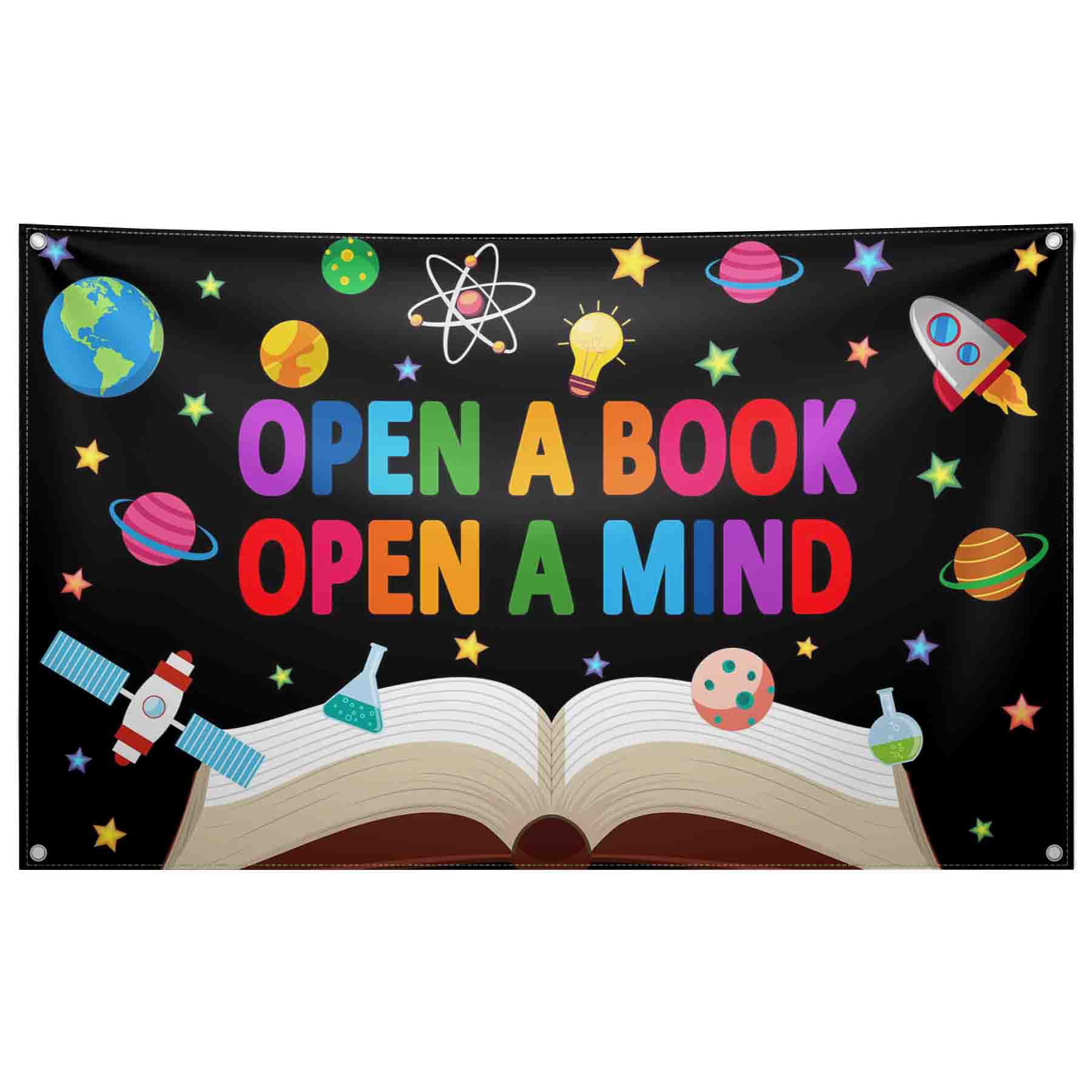 Amazon.com : Swepuck 72x43inch Fabric Reading Backdrop World Book Day ...