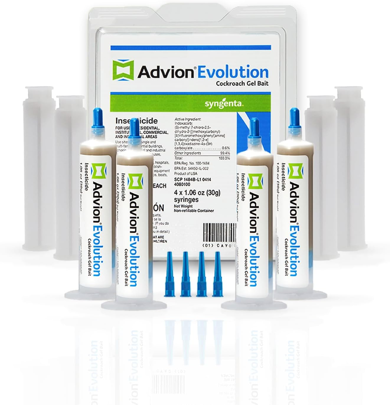 Amazon.com : Advion Evolution Cockroach Gel Bait, 4 Tubes x 30-Grams, 1 ...
