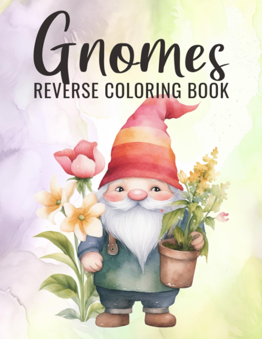 Amazon.com: Reverse Coloring Book Watercolor Gnomes: Where Lines Come Alive: 9798398857511 ...