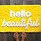 Amazon.com: Evovee Hello Beautiful Bath Mat Cute Bathroom Rugs for ...
