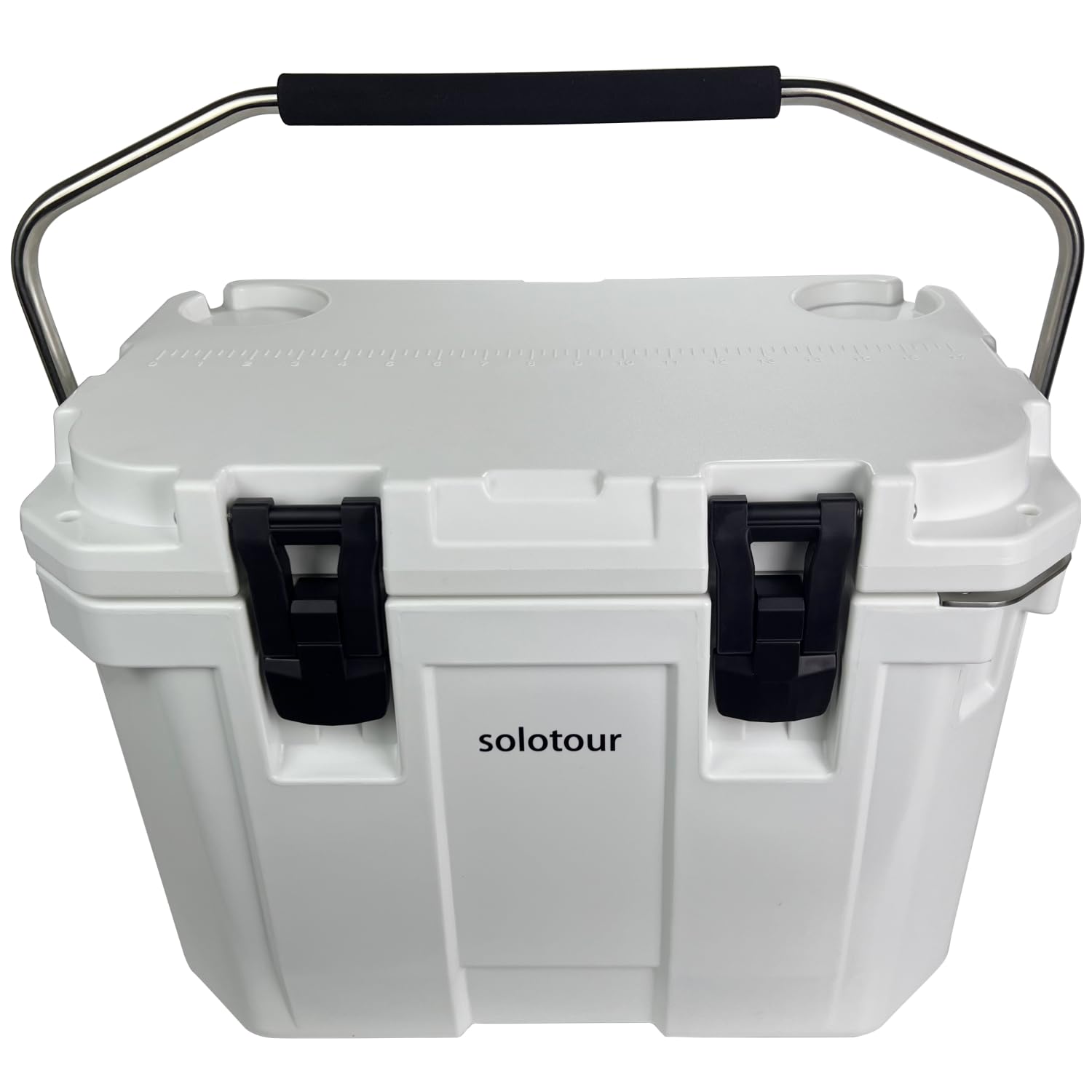 Solotour 25 Quart Cooler Box, Heavy-Duty Insulated Rotomolded Ice Chest ...