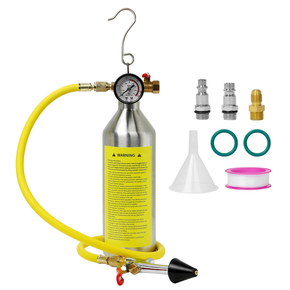 Amazon.com: WNZ AC Flush Kit,A/C Air Conditioner System Flush Canister ...