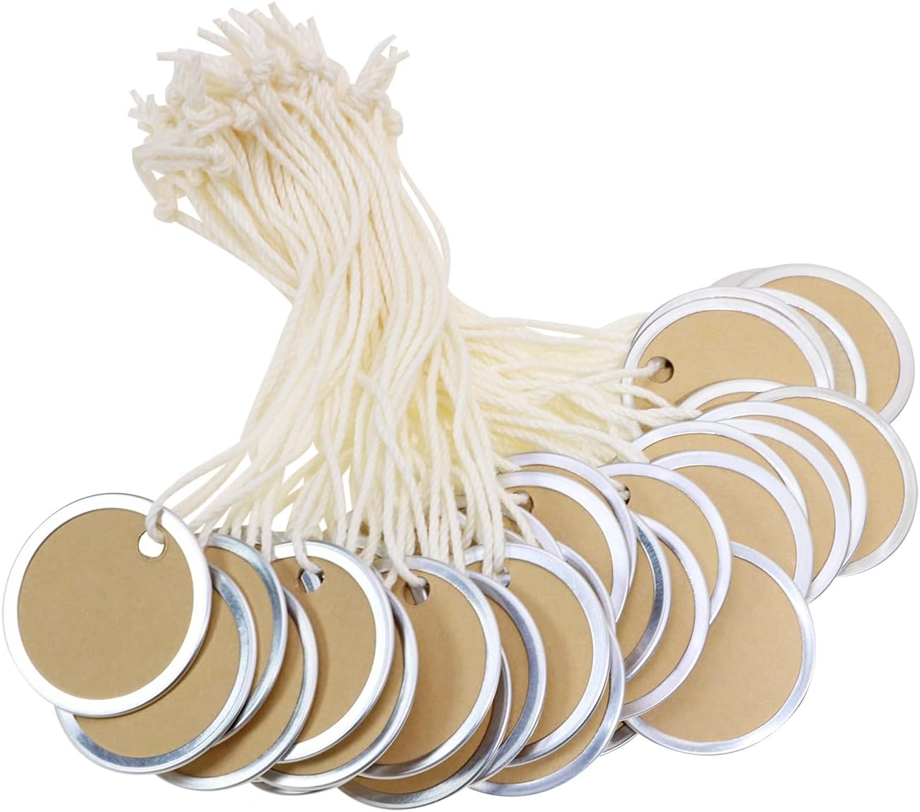 Amazon.com : ONLYKXY 31mm/1.22inch Blank Labeling Tags Round Name Brand ...