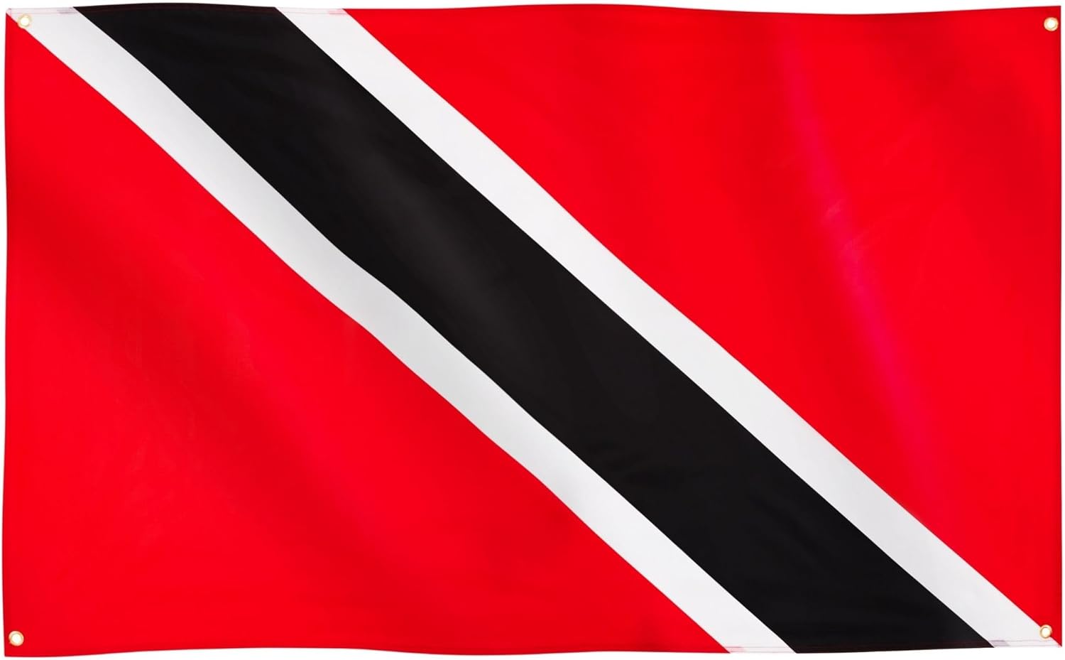 Runesol Trinidad and Tobago flag, 91x152cm, 4 eyes, one in each corner ...