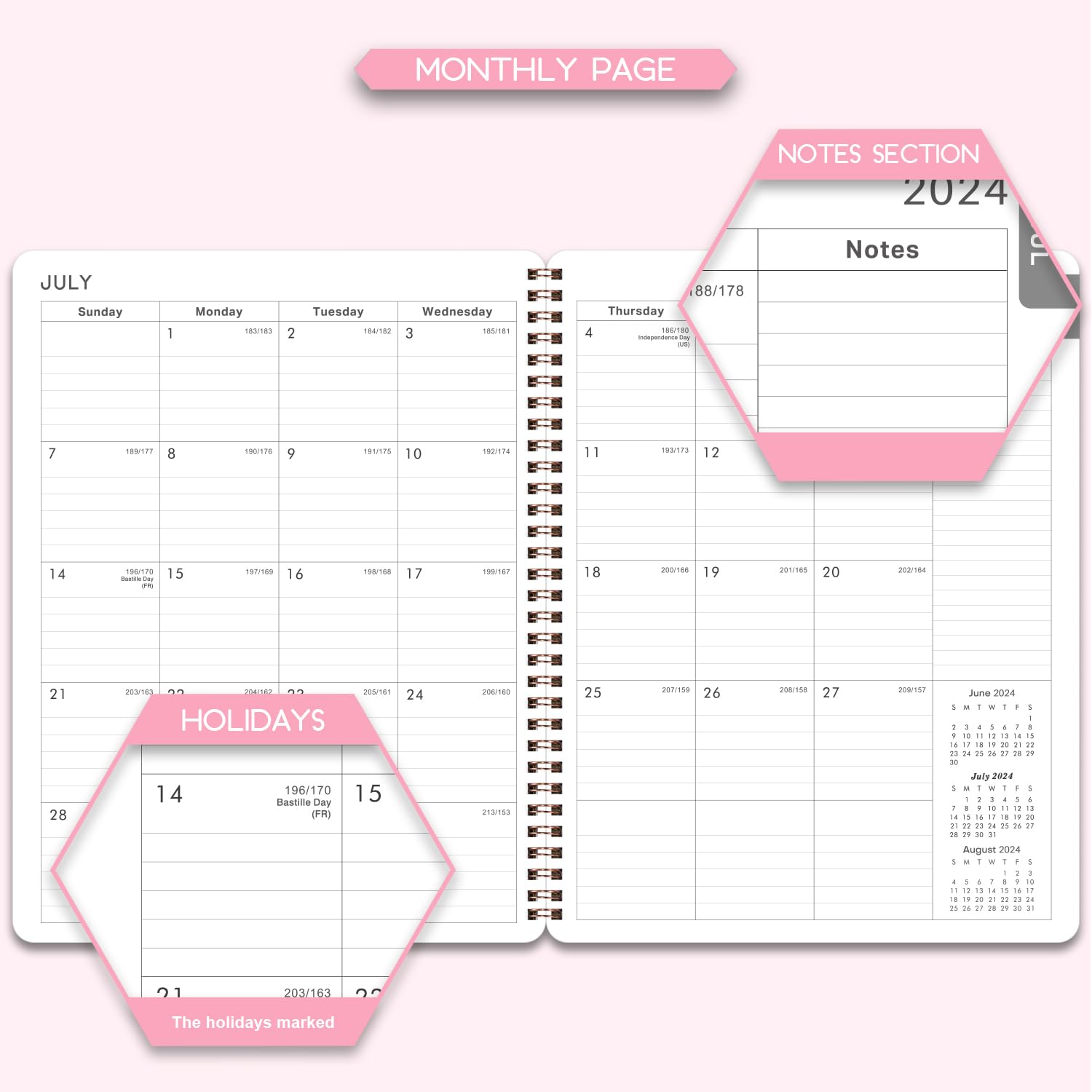 Snapklik.com : 2024-2025 Planner - July 2024 - June 2025, Planner 2024 ...