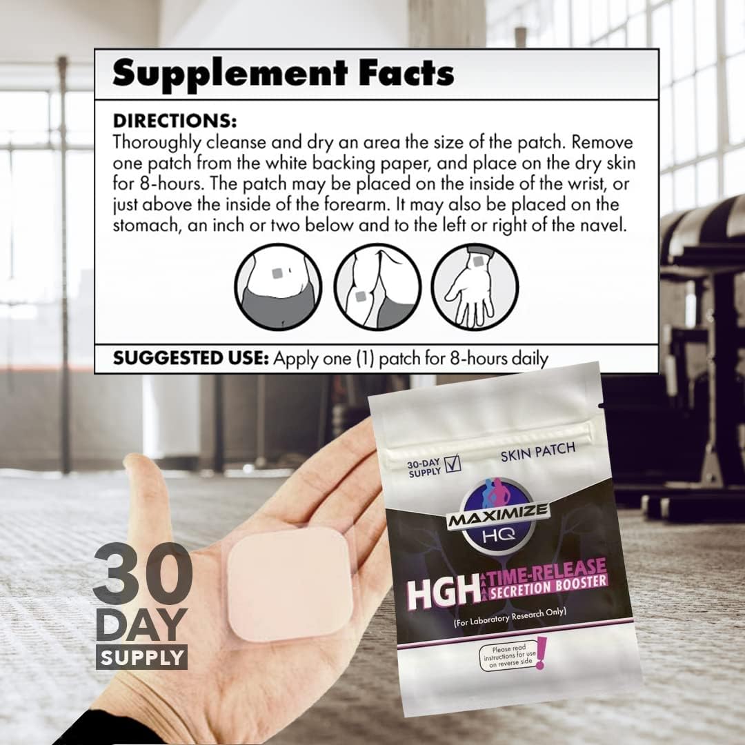 MaximizeHQ HGH Booster Patch para ganancia, crecimiento y recuperación ...