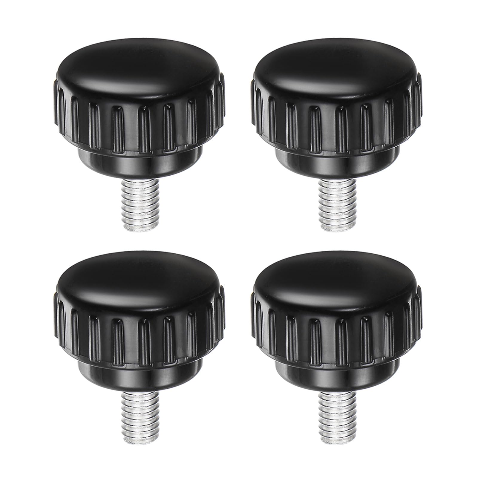 Amazon.com: uxcell 4pcs Knurled Clamping Knobs M6 x 12mm Metric Zinc ...