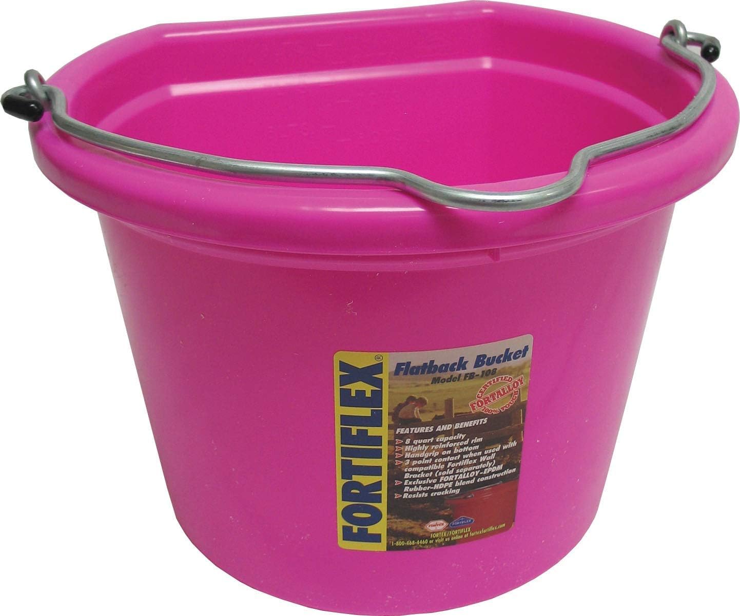 Amazon.com: F.o.r.t.i.f.l.e.x. Flat Back Feed Bucket for Dogs/Cats and ...